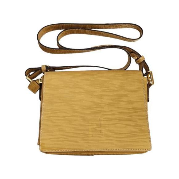Fendi | Bags | Fendi Shoulder Bag For Women In Leather Epi Yellow ...